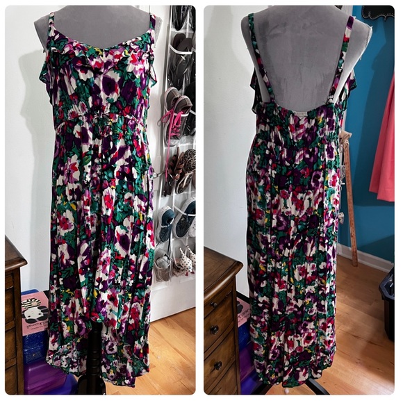 torrid | Dresses | Torrid Plus Size Floral Ruffle High Low Dress | Poshmark